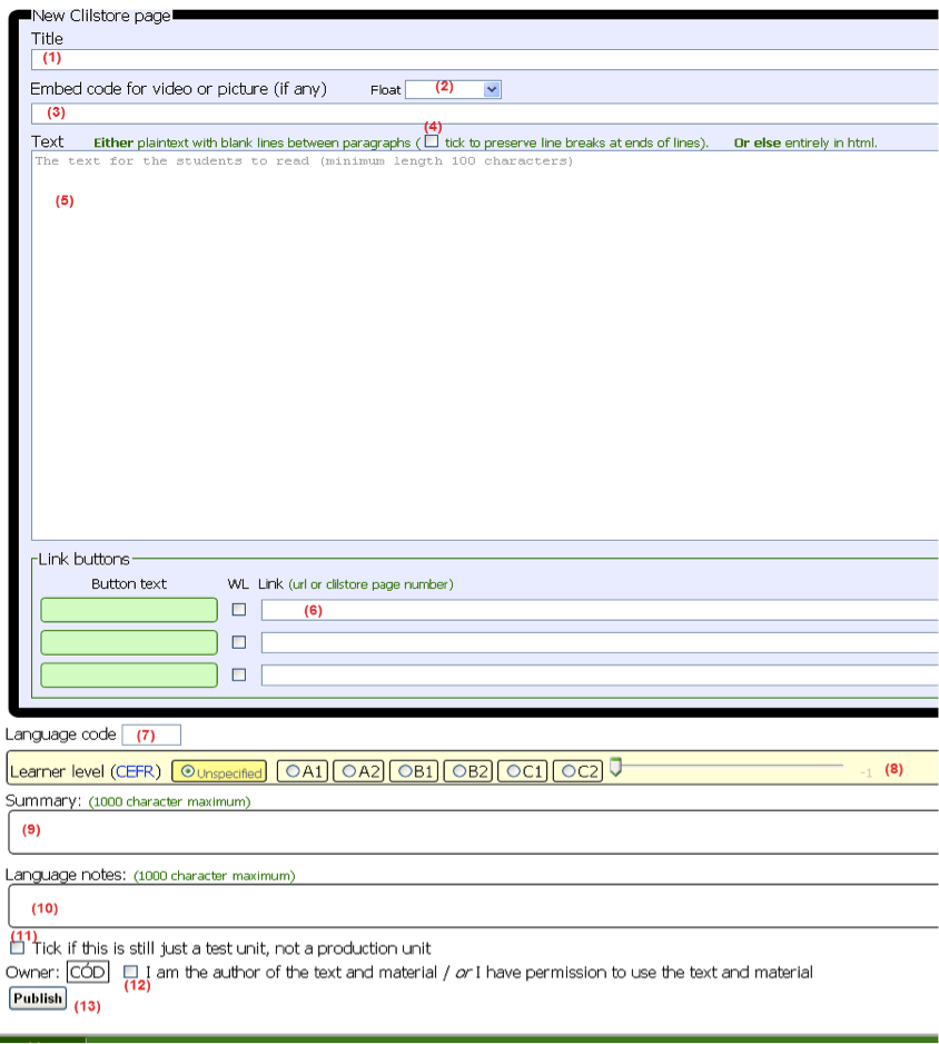 CLILstore unit 810: Treoracha chun aonad Clilstore a dhéanamh
